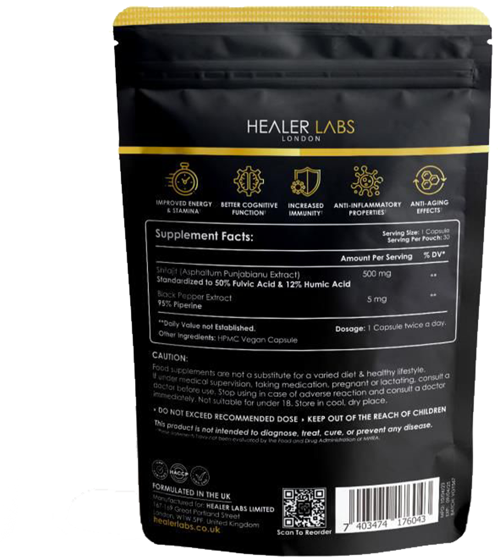 Himalayan Shilajit Healer Labs London UK