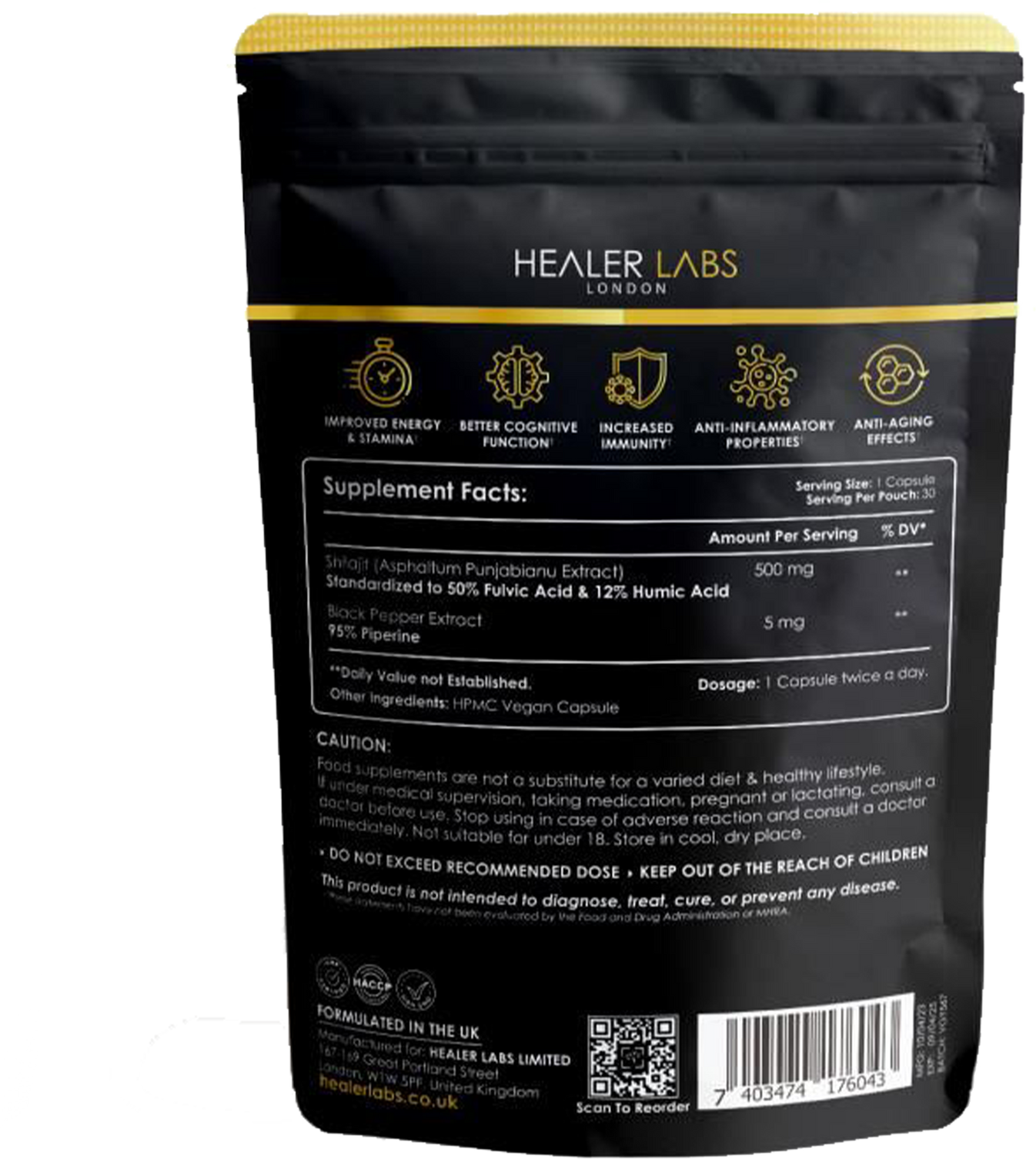 Himalayan Shilajit Healer Labs London UK