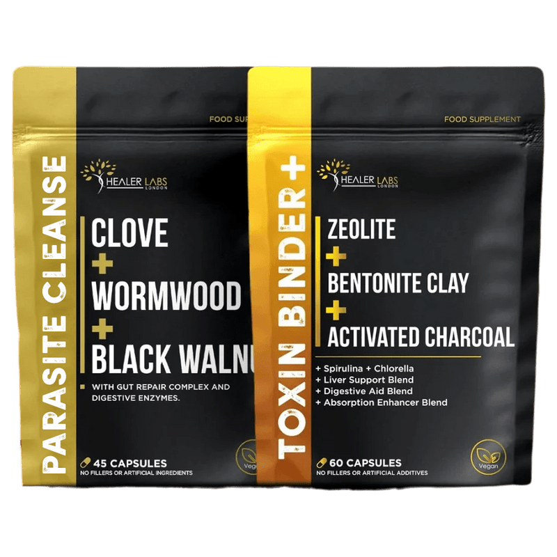 Parasite Cleanse + Toxin Binder Stack Healer Labs London UK