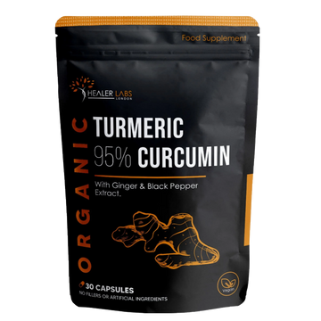 Turmeric 95% Curcumin With Ginger & Black Pepper Healer Labs London UK