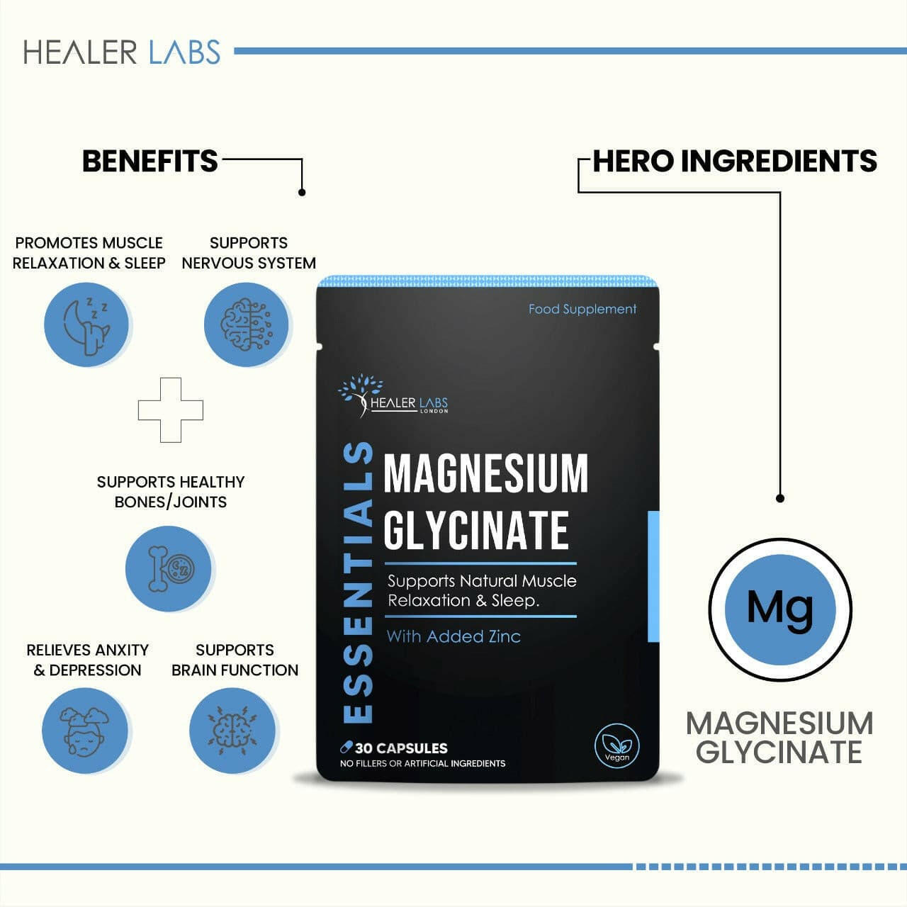 Magnesium Glycinate Healer Labs London UK
